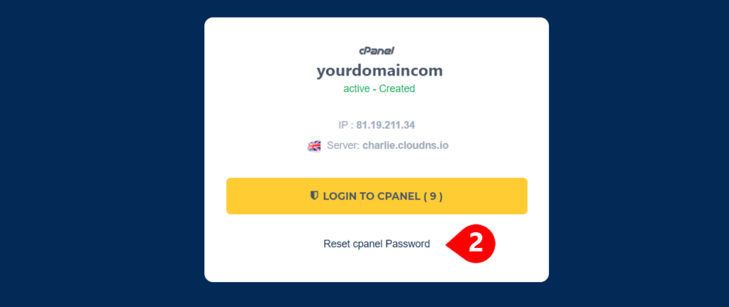 How To Reset Your Cpanel Password Yegara Host Guide